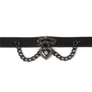 Accessories | Shegirl Gothic Choker Necklace Leather Heart Choker ...